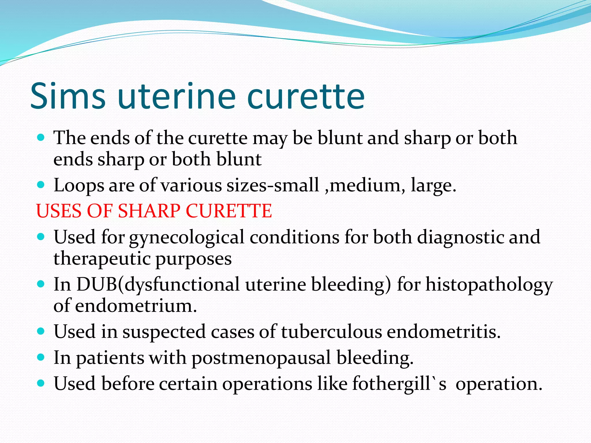 Dilatation and curettage | PPTX