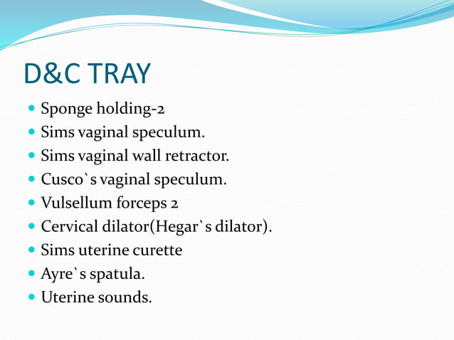 Dilatation and curettage | PPTX