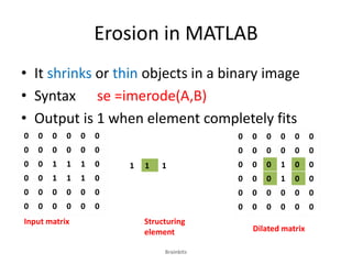 Dilation and erosion | PPTX