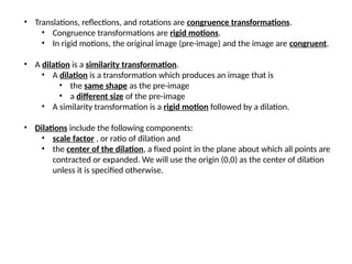Dilation and scale fzctors in the coordinate plane | PPTX