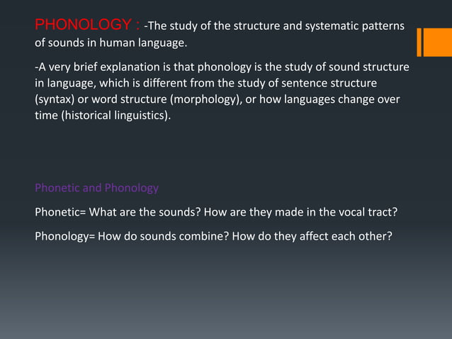 Phonetic and phonology | PPT