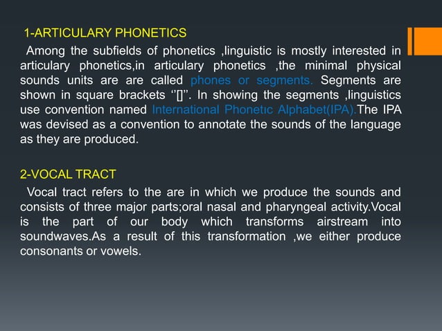 Phonetic and phonology | PPT