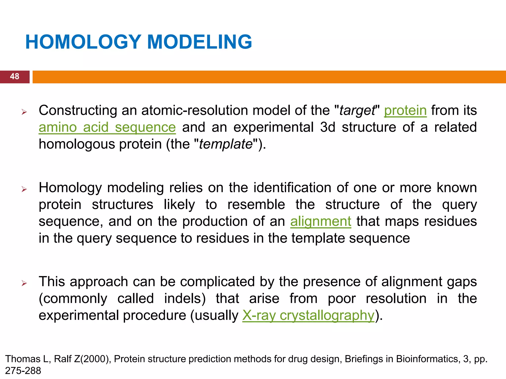 protein sturcture prediction and molecular modelling | PPT