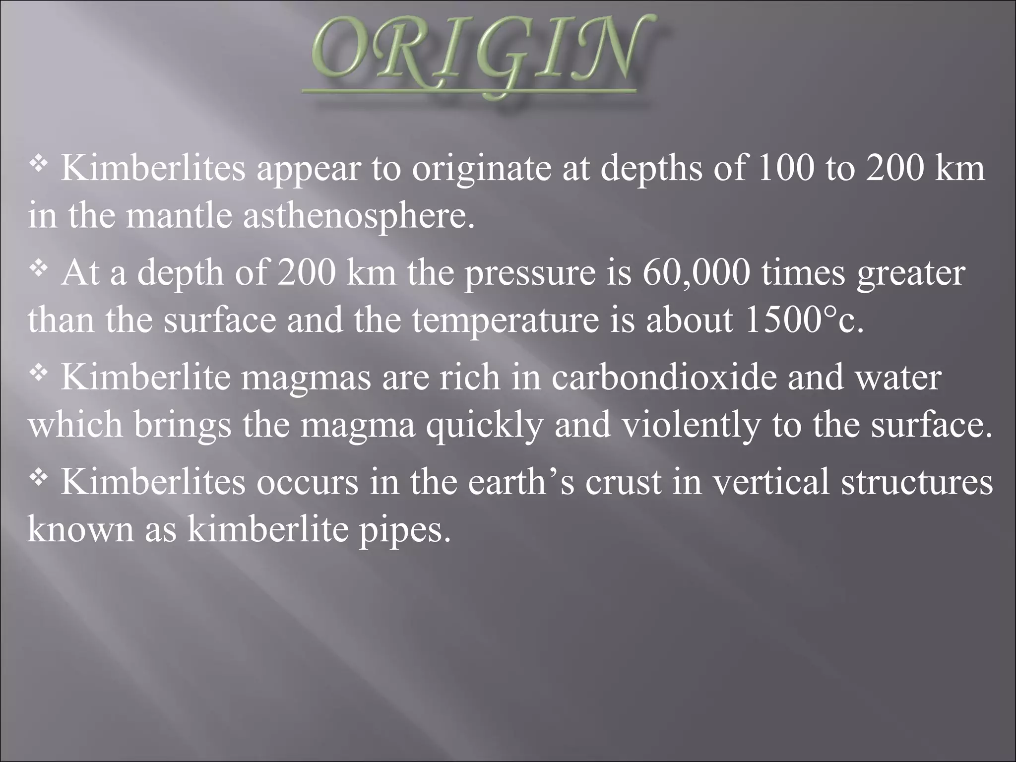 Kimberlites | PPT