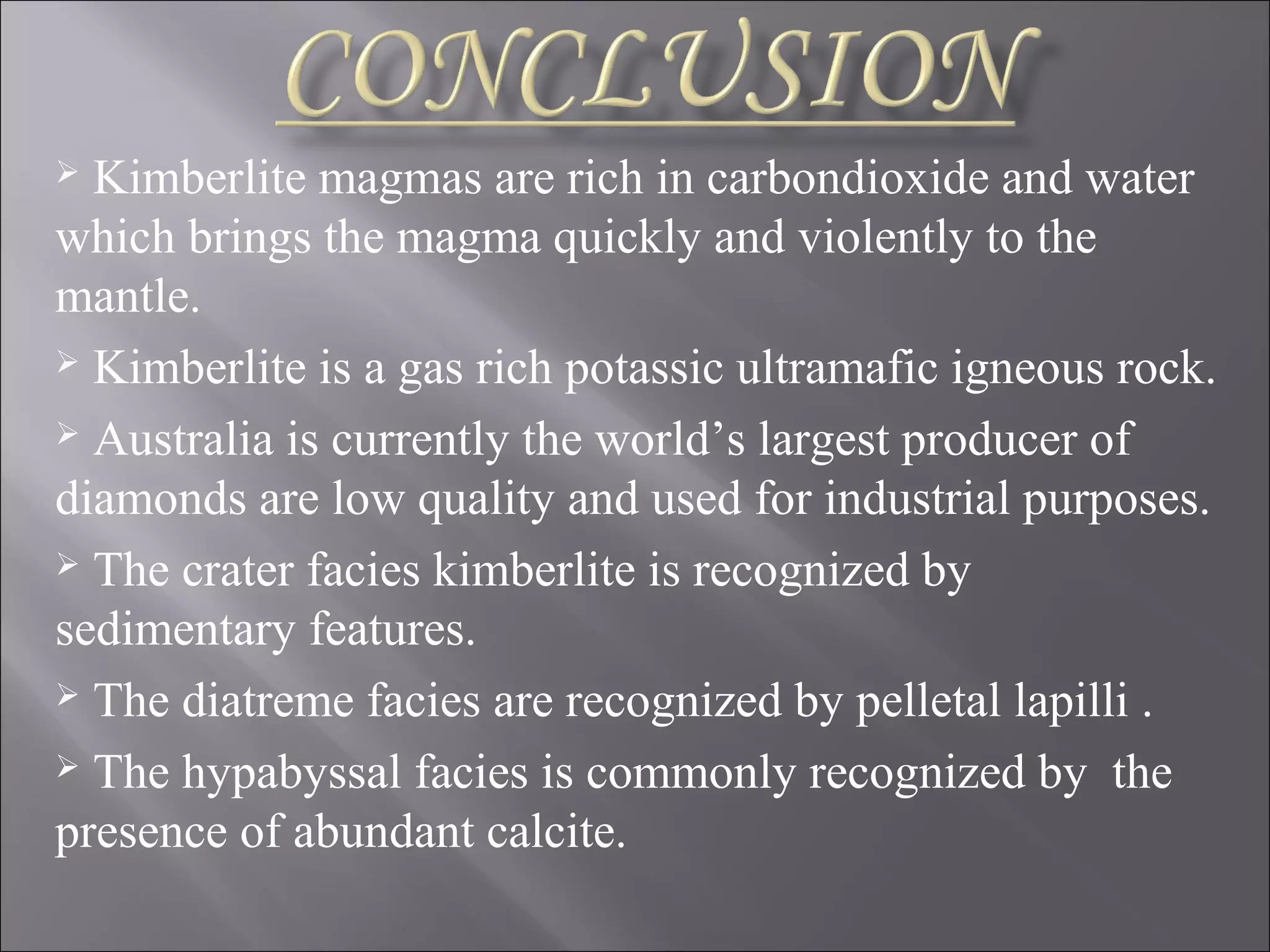 Kimberlites | PPT