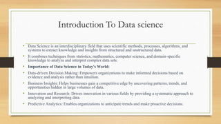 DILEEP DATA SCIERNCES PROJECT POWERPOINT PPT | PPT | Free Download