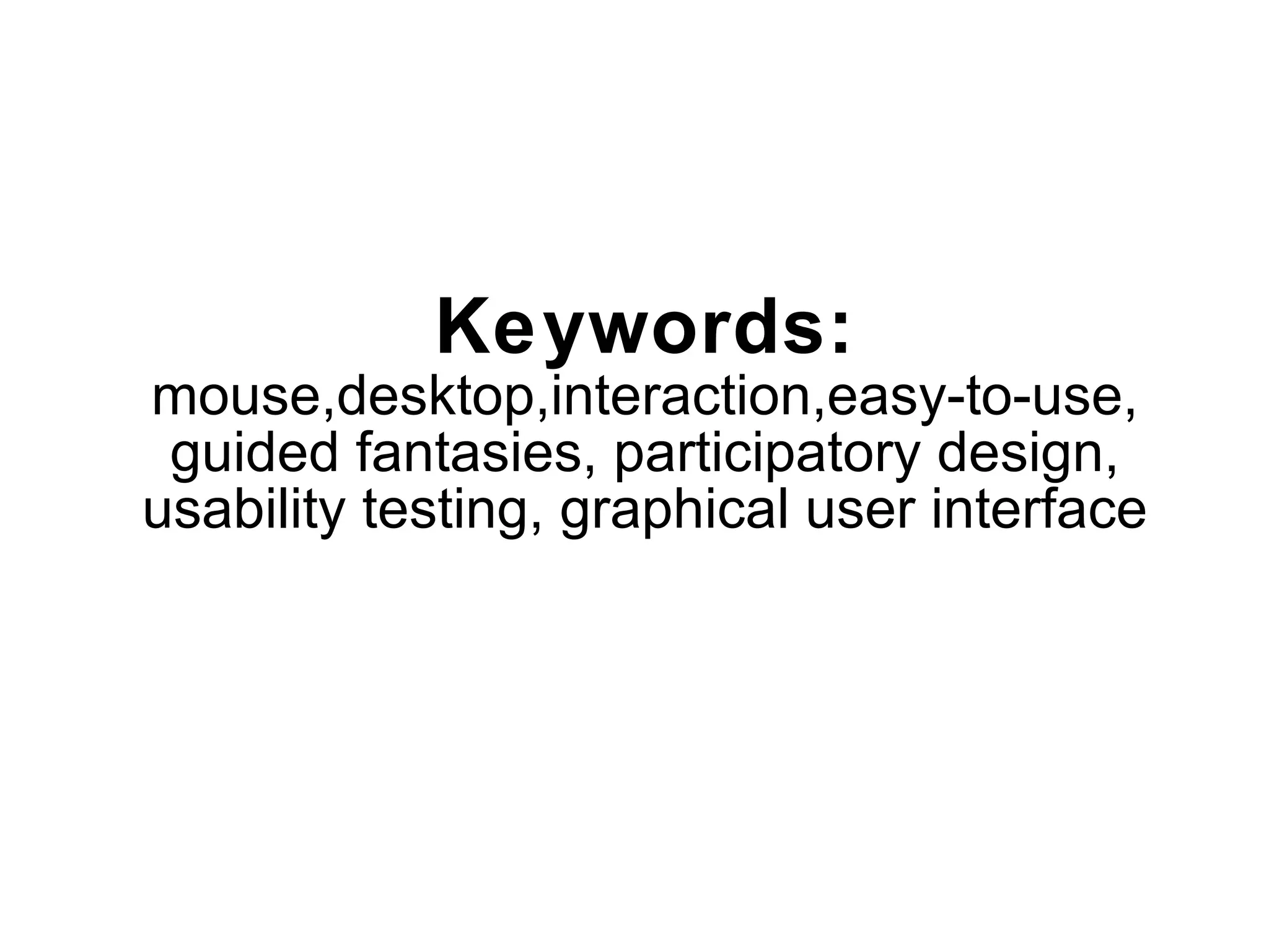 Bill Moggridge-Designing interactions-the mouse and the desktop | PPT