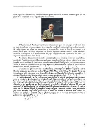 Dilema do prisioneiro | PDF