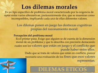 Dilemas y problemas éticos | PPTX