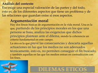 Dilemas y problemas éticos | PPTX
