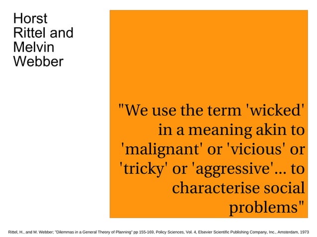 Dilemmas in a general theory of planning wicked problems | PPT