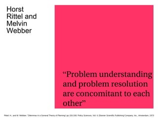 Dilemmas in a general theory of planning wicked problems | PPT