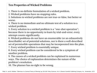 Dilemmas in a general theory of planning wicked problems | PPT