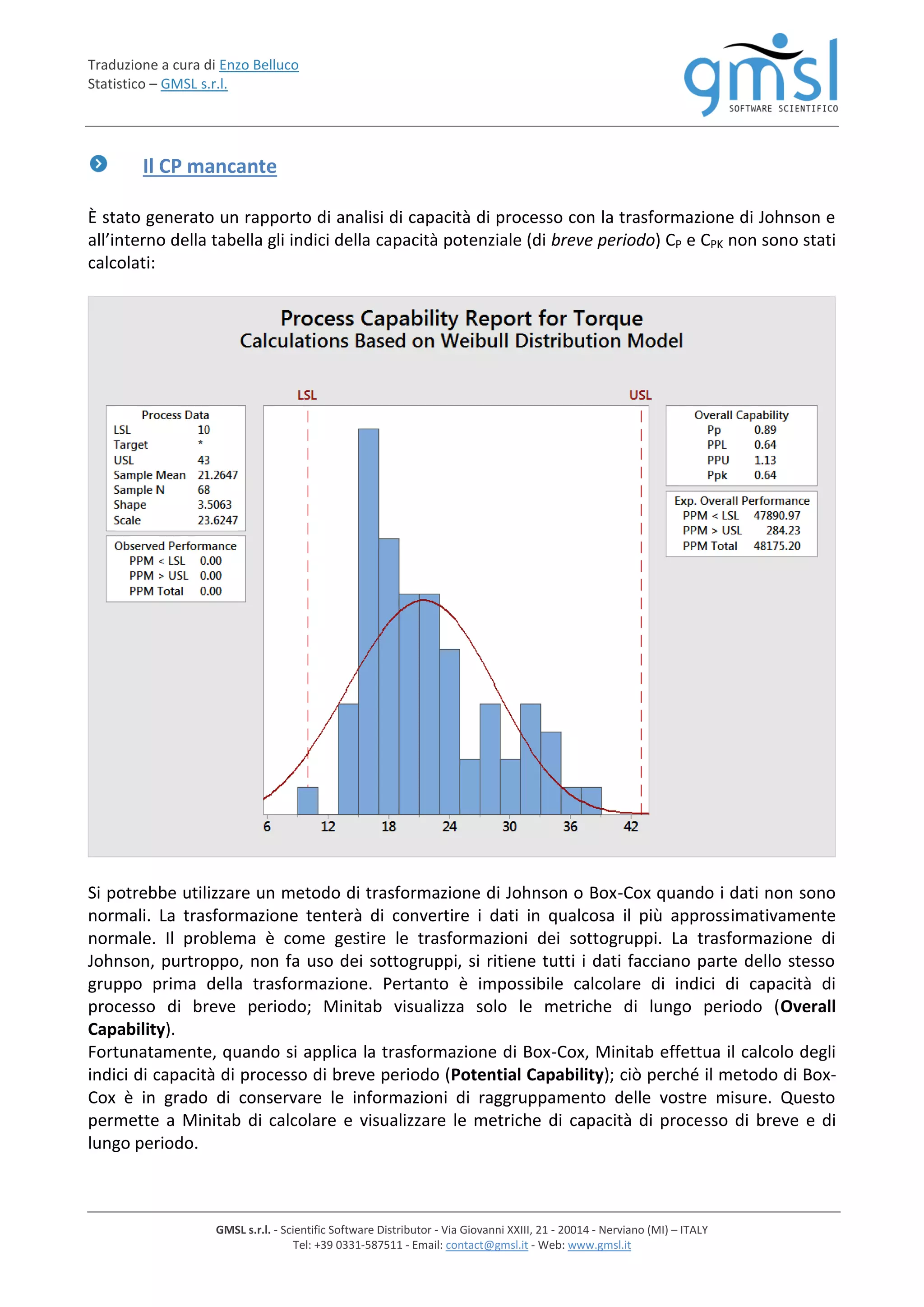 Dilemmi sull’analisi di capacità di processo? | PDF