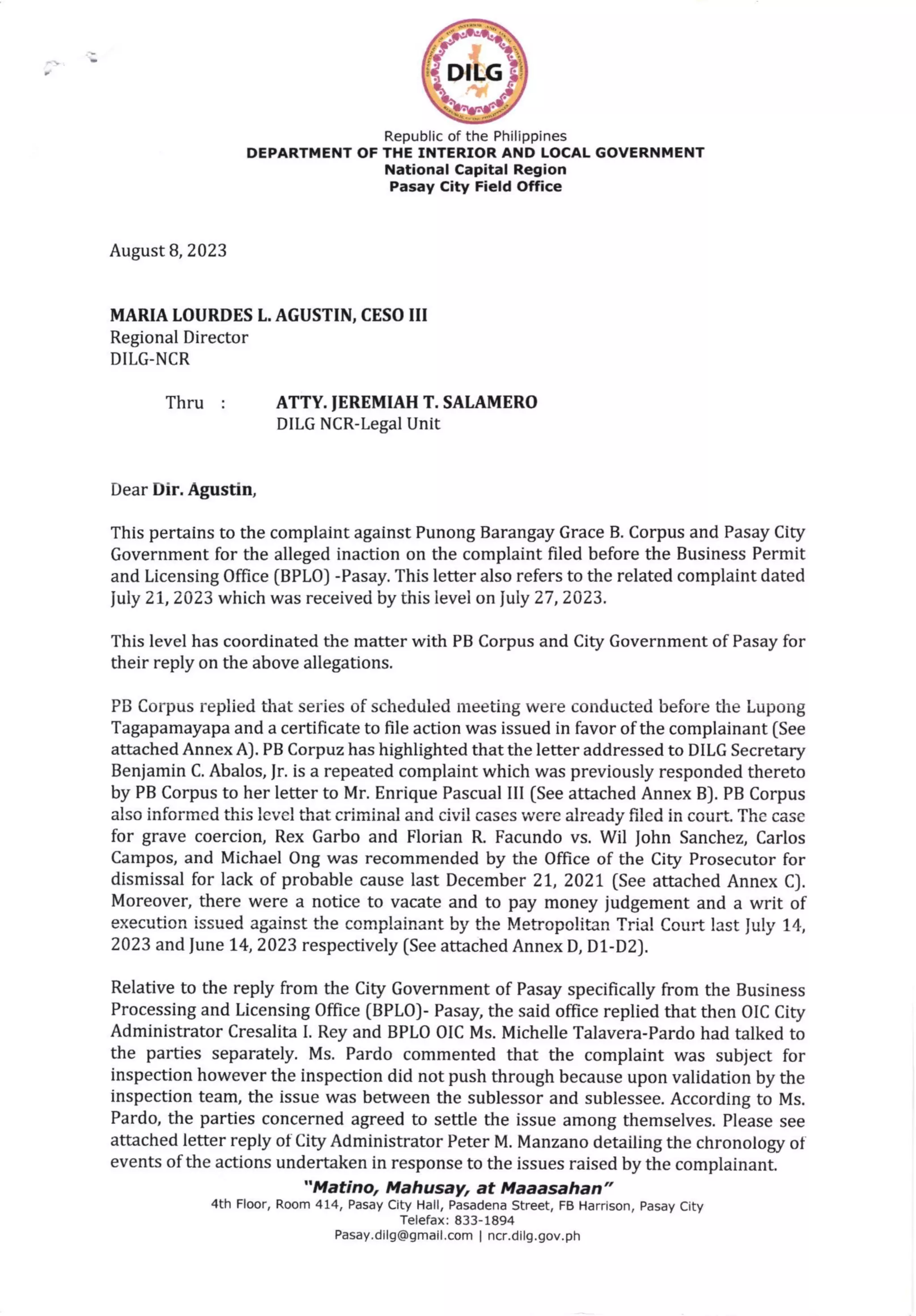 DILG MC 2002-150 | PDF