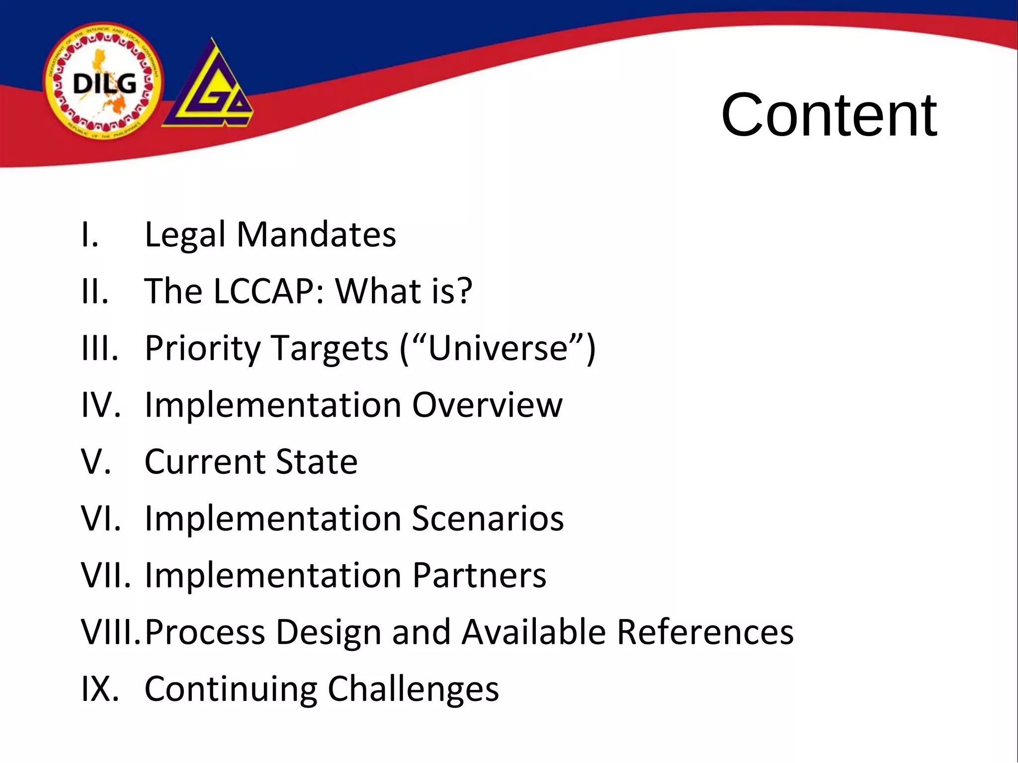 LCCAP Formulation | PPT