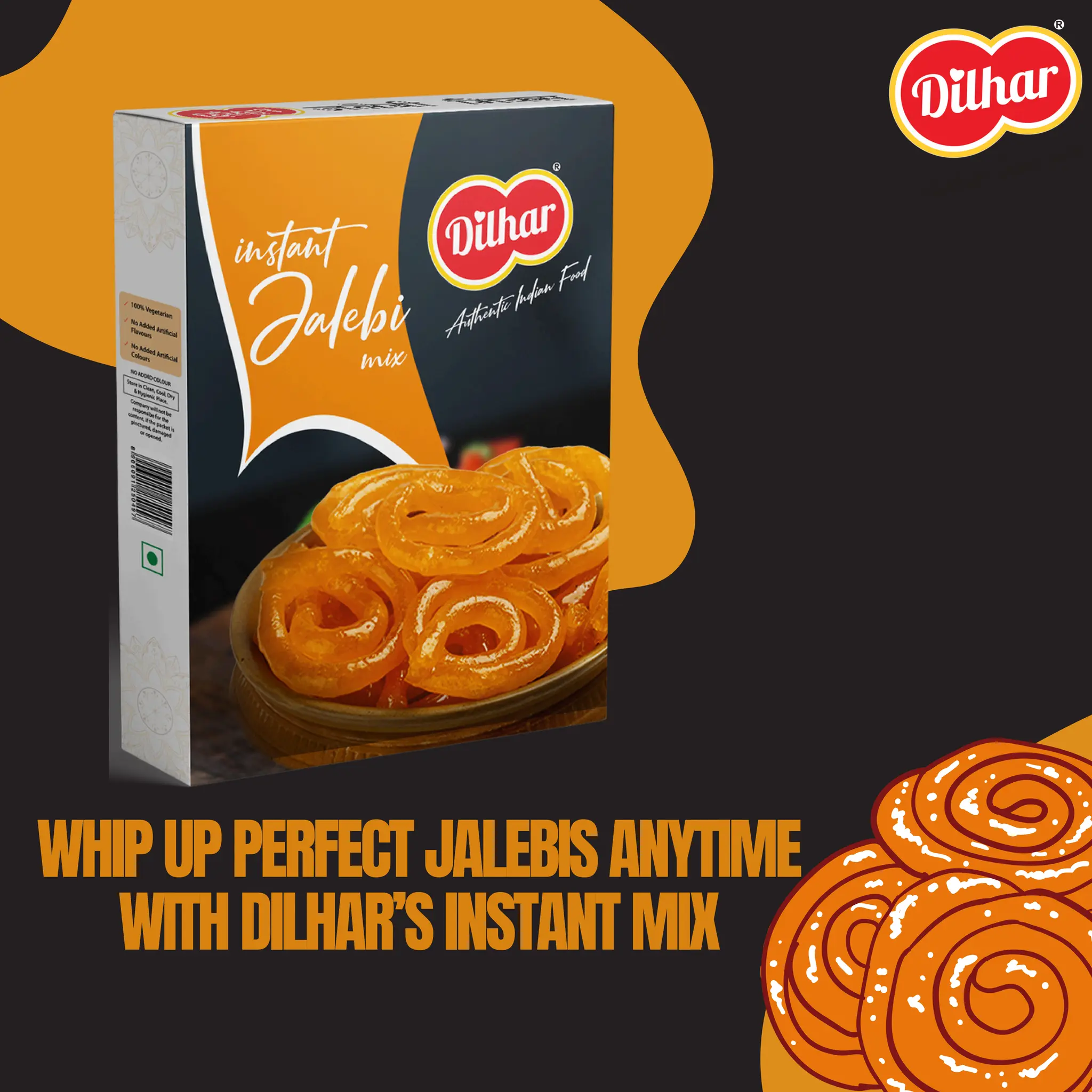 Freshly made jalebis with Dilhar’s Instant Mix | PDF
