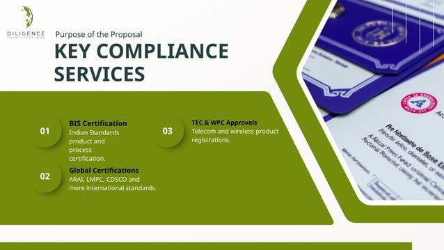Diligence Certifications compliance consultants | PPT