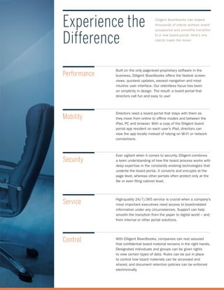 Diligent boardbooks brochure 2013 | PDF