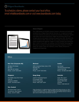 Diligent boardbooks brochure 2013 | PDF