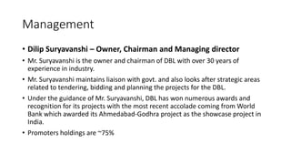 Dilip buildcon - NSE : DBL | PDF