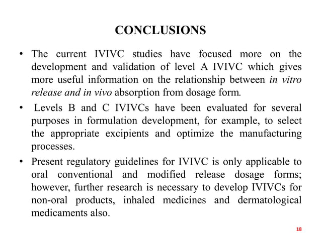In-Vivo In-Vitro Correlation | PPTX