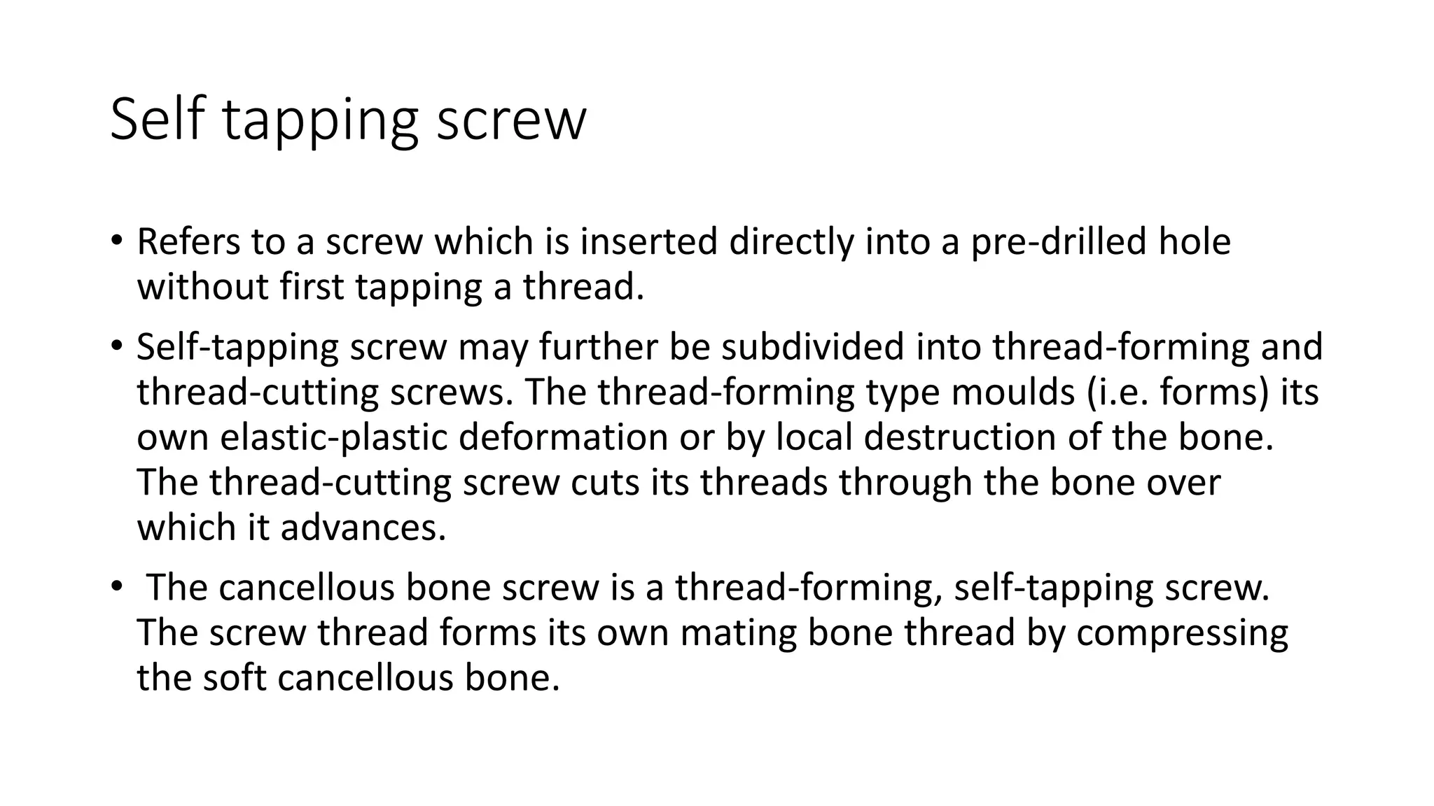 screws and plate | PPTX