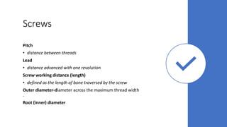 screws and plate | PPTX