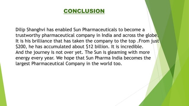 DiLIp Shanghvi(1).pptx | Pharmaceutical Industry | Industries