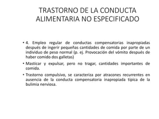 Trastornos De La Conducta Alimentaria Pptx