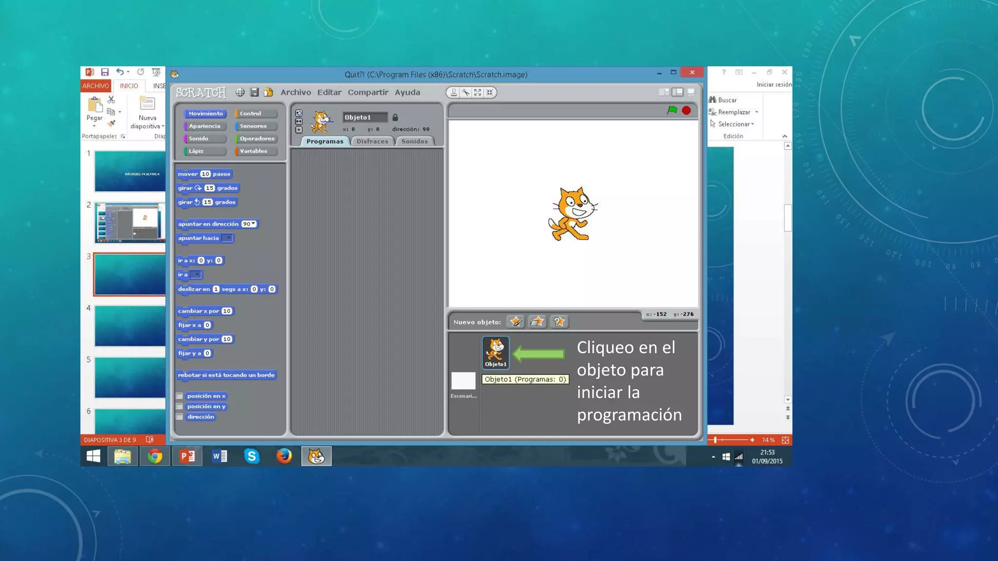 Diálogos en Scratch primera parte | PPTX