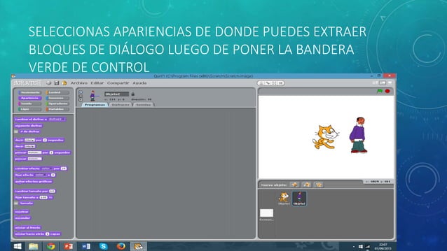 Diálogos en Scratch primera parte | PPTX