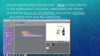 Diálogos en Scratch primera parte | PPTX