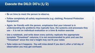 Day In the Life Of (DILO) - How To Do it - Practical guide | PPTX