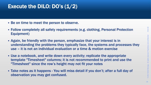 Day In the Life Of (DILO) - How To Do it - Practical guide | PPTX ...