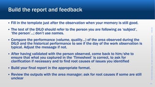 Day In the Life Of (DILO) - How To Do it - Practical guide | PPTX