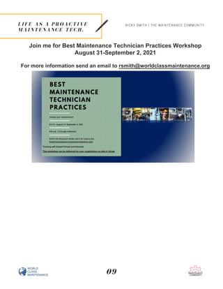 Day in the Life of a Proactive Maintenance Technician Article | PDF