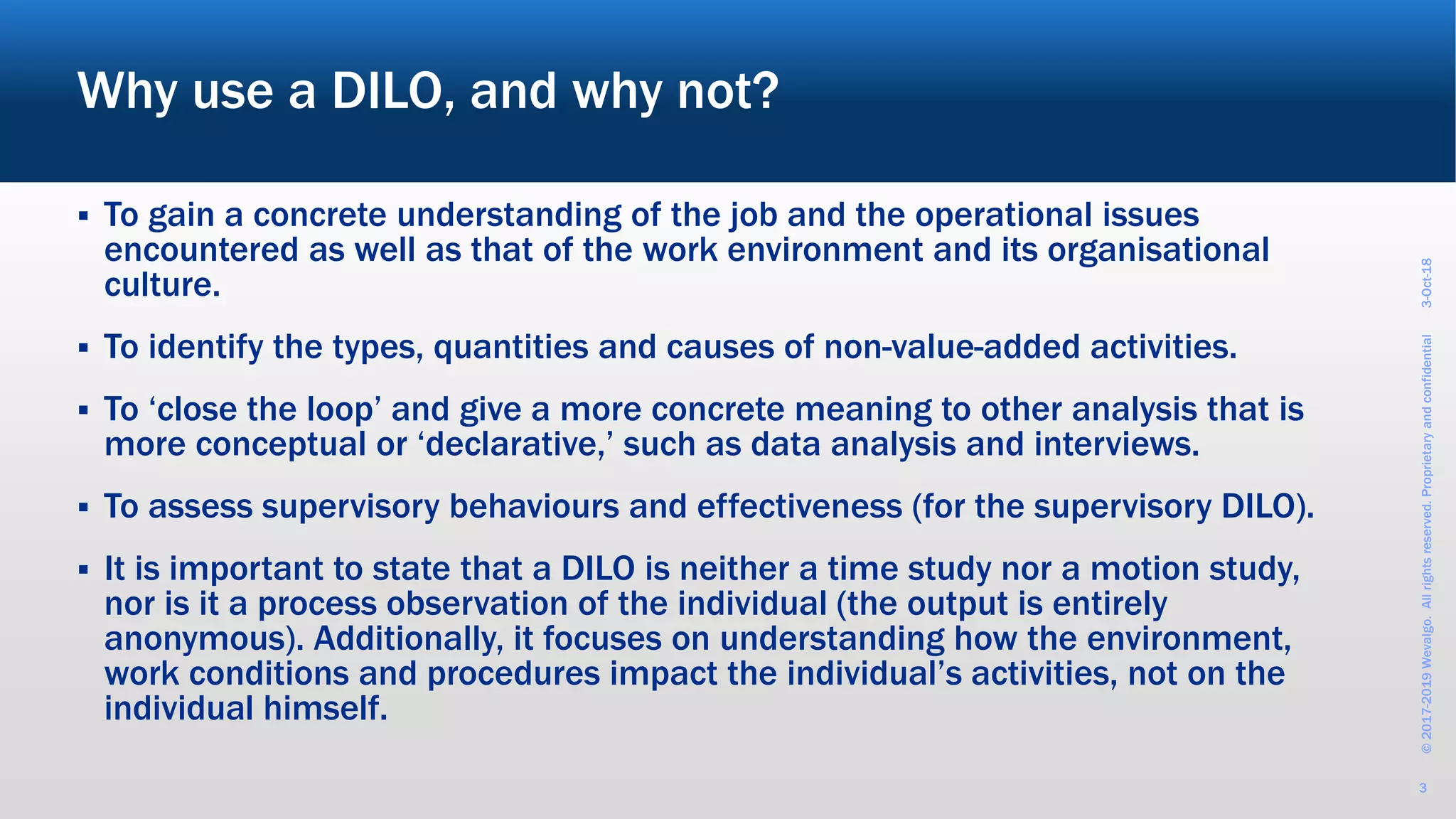 Day In the Life Of (DILO) methodology | PPTX