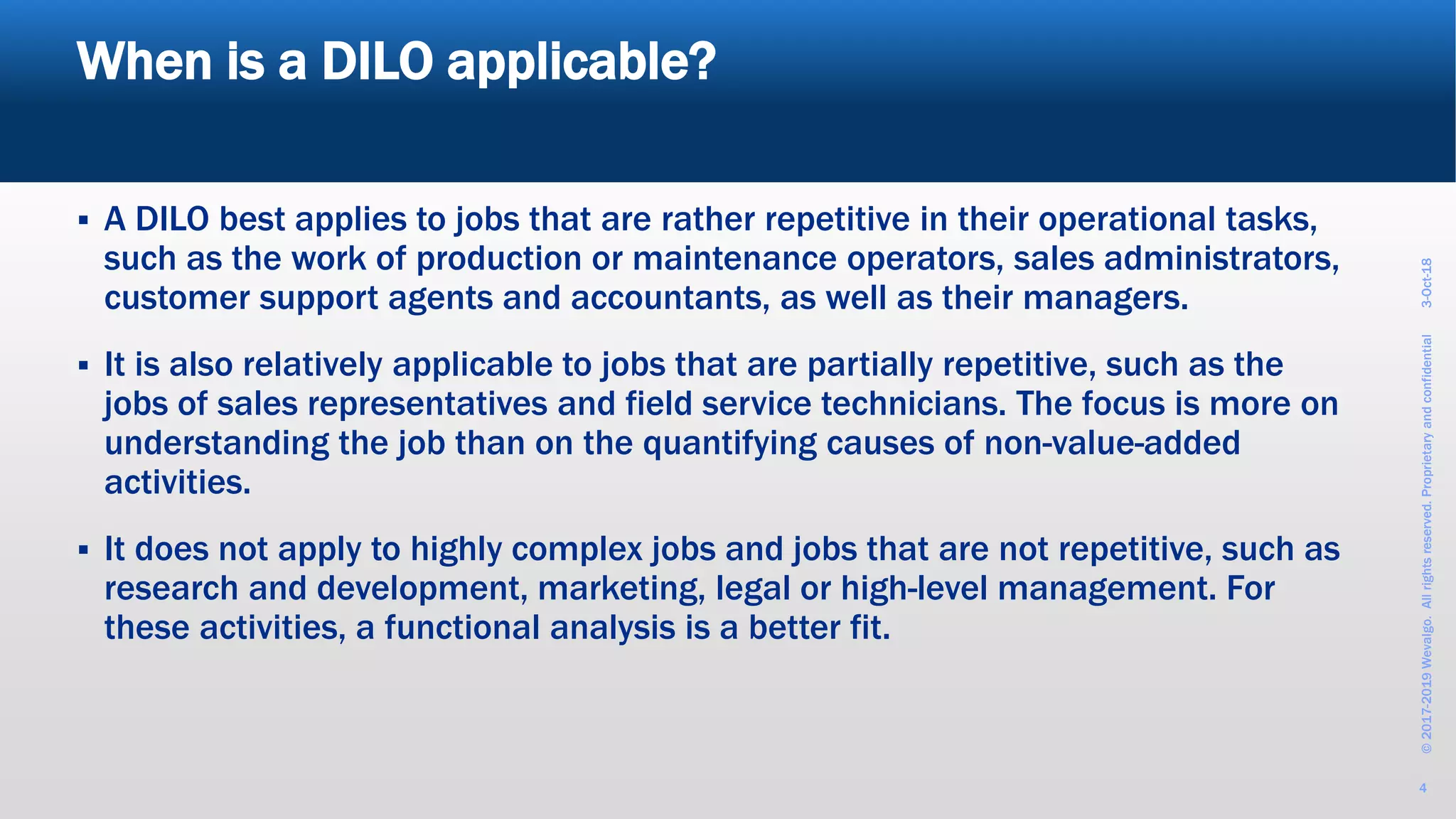 Day In the Life Of (DILO) methodology | PPTX