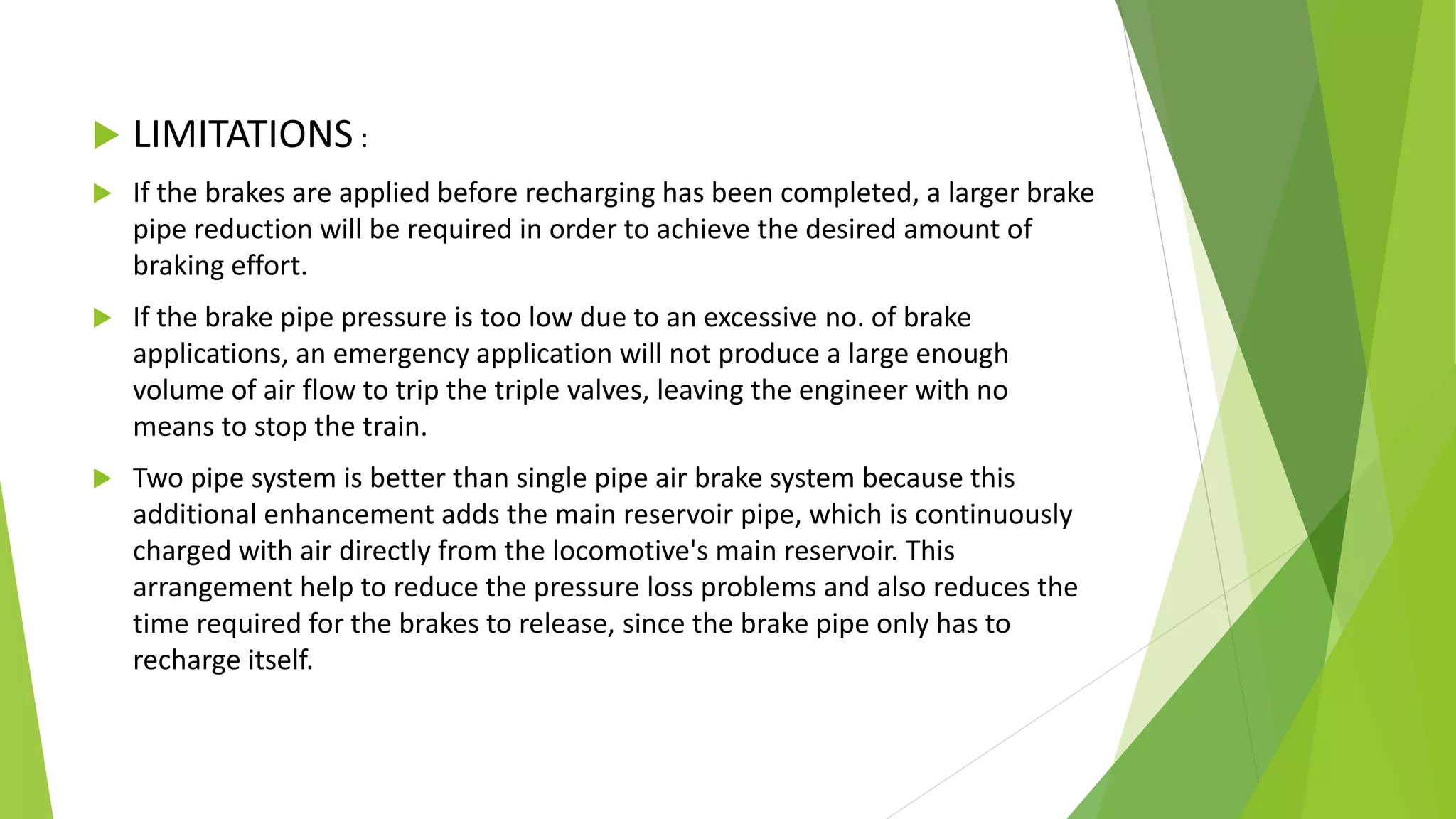 Air brake system of railways | PPTX