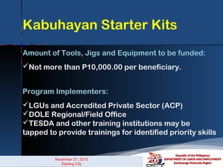 Livelihood Program from DOLE | PPT