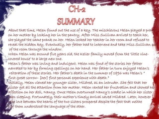 The Story Of My Life Helen Keller Summary