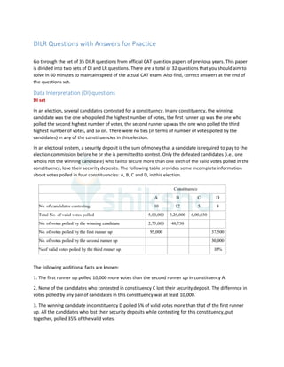 DILR Math.pdf | Educational Assessment | Education