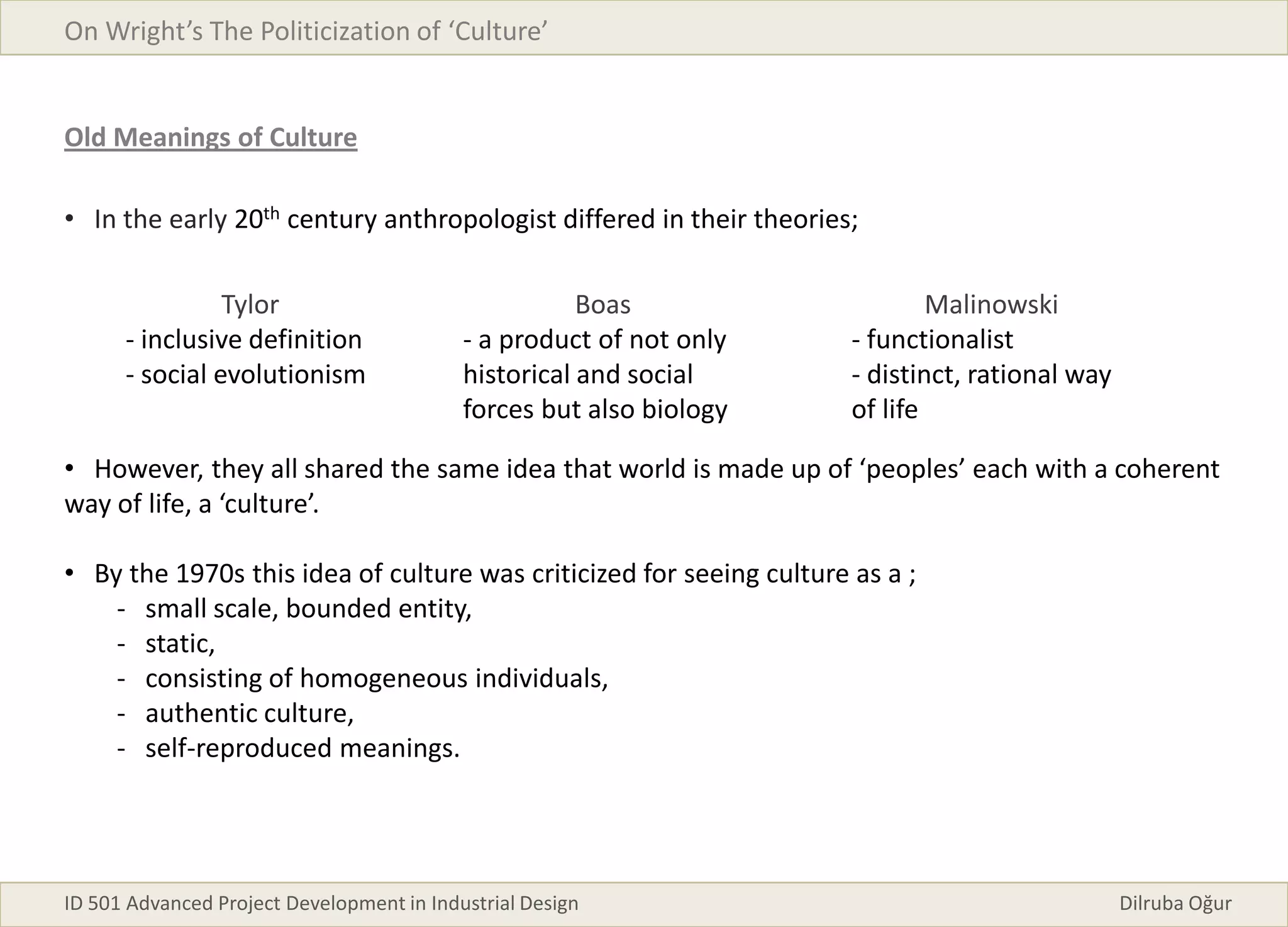 Dilruba ogur-politicization-of-culture-susan-wright | PPTX