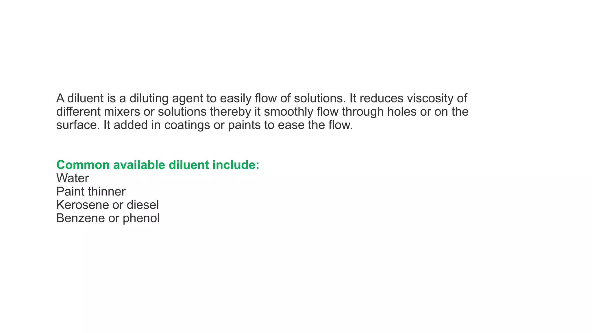 Diluent ppt | PPTX