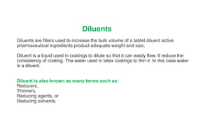 Diluent ppt | PPTX