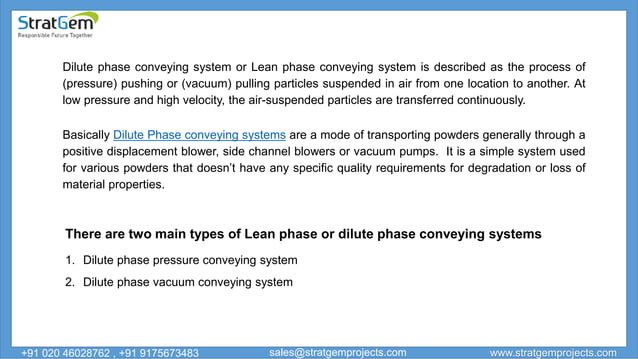 DILUTE PHASE CONVEYING SYSTEM.pptx | Home Appliances | Home & Garden