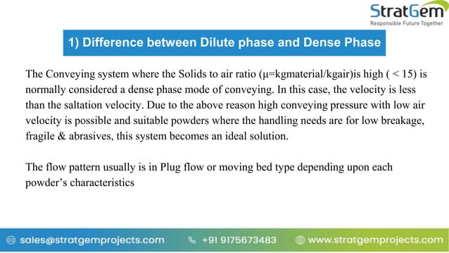 Dilute Vs Dense Phase Conveying System | PPTX