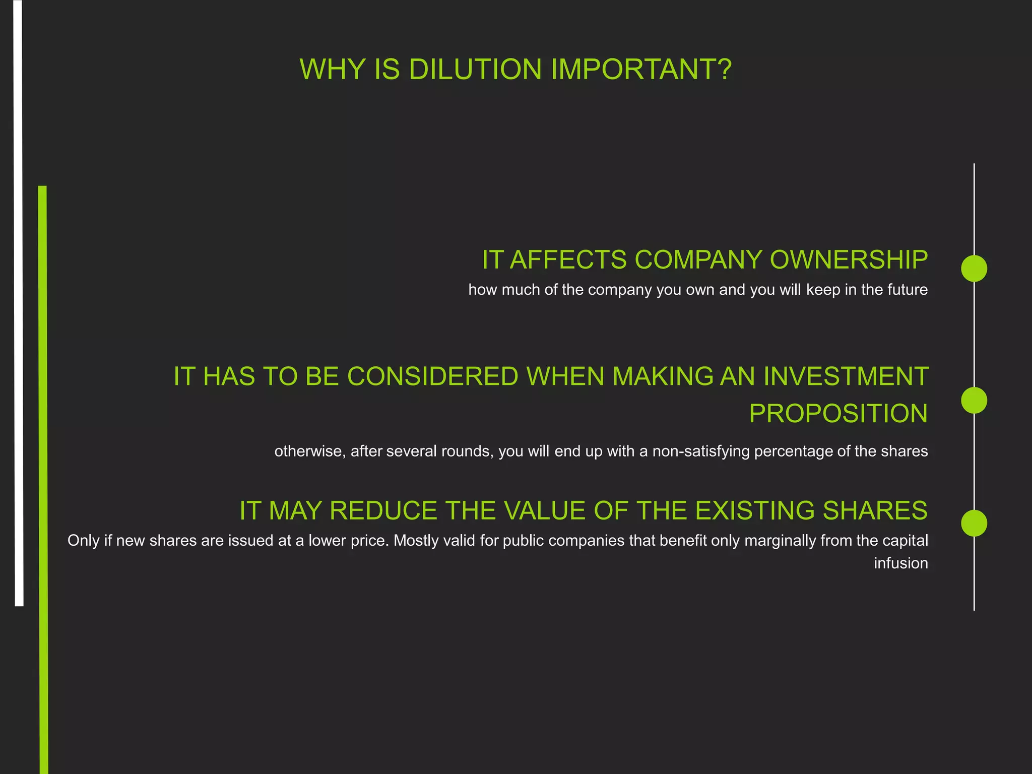 Dilution in startup fundraising | PPTX