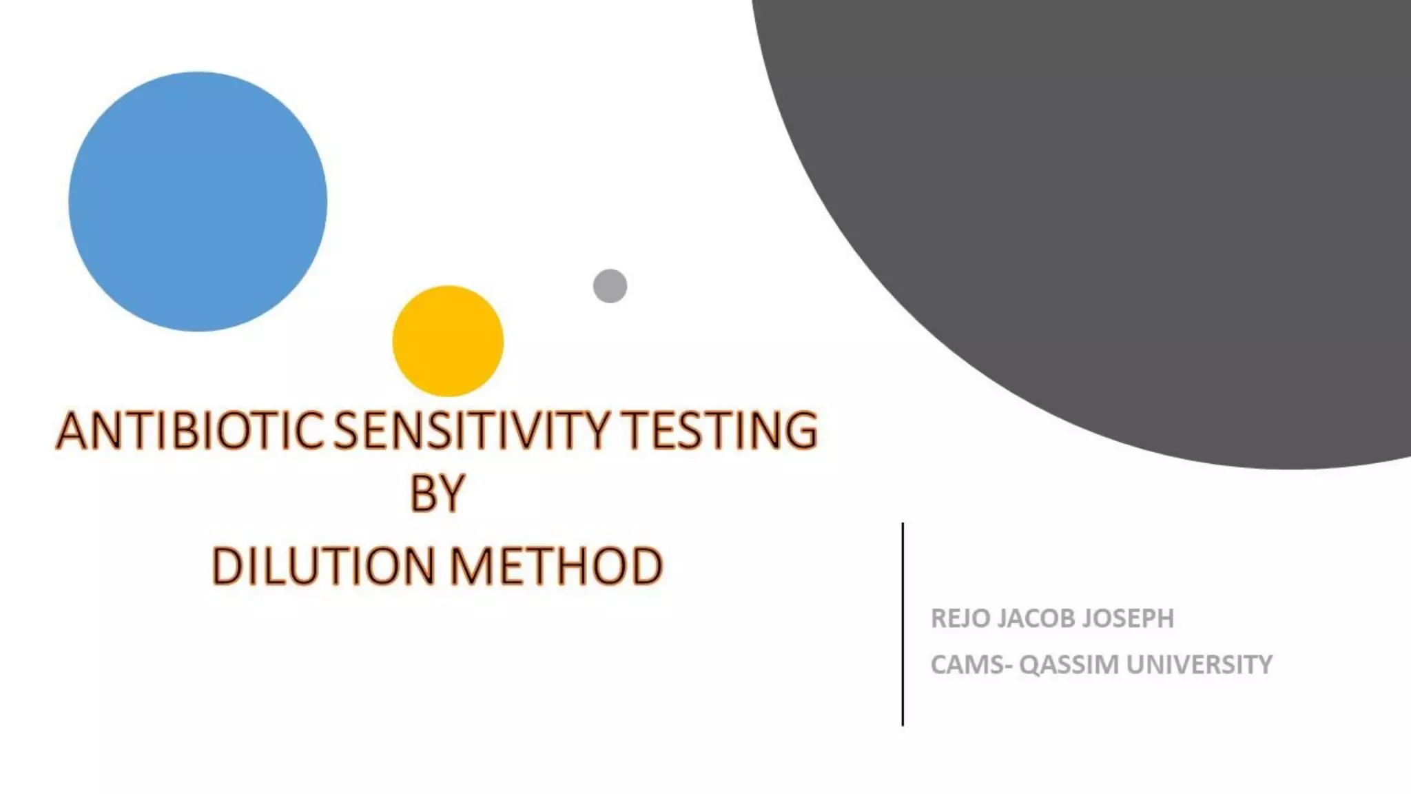Antibiotic Sensitivity Test by Dilution Method | PDF